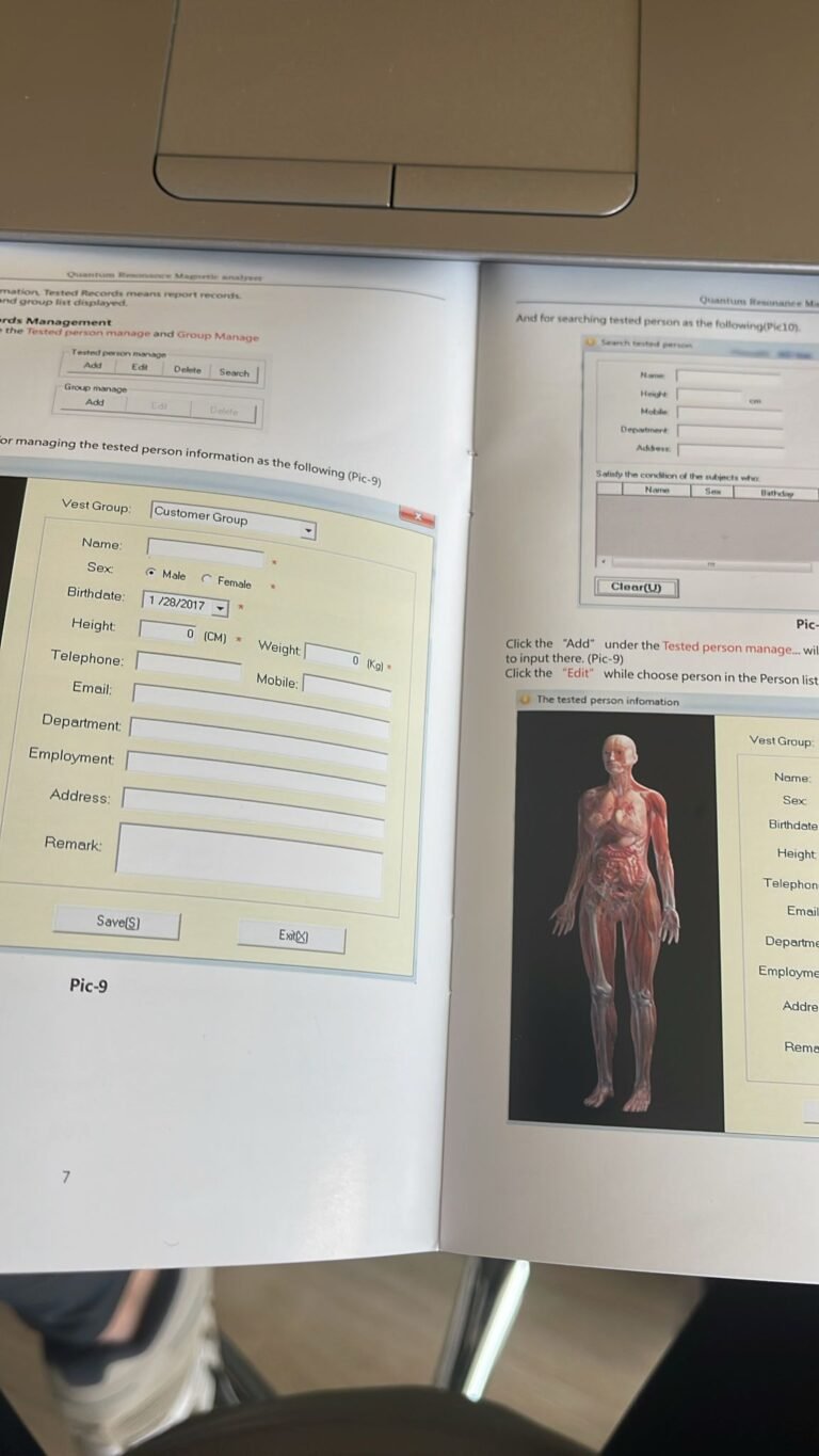 2025-4-6 Italy Vittorio Zanello Quantum BIOSCAN Software Download ...